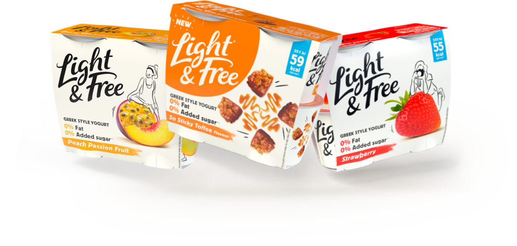 Light Fat Free Yogurt Full of Taste & Texture - Light & Free