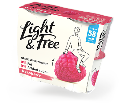 Greek Style Raspberry Yogurt | Light* & Free